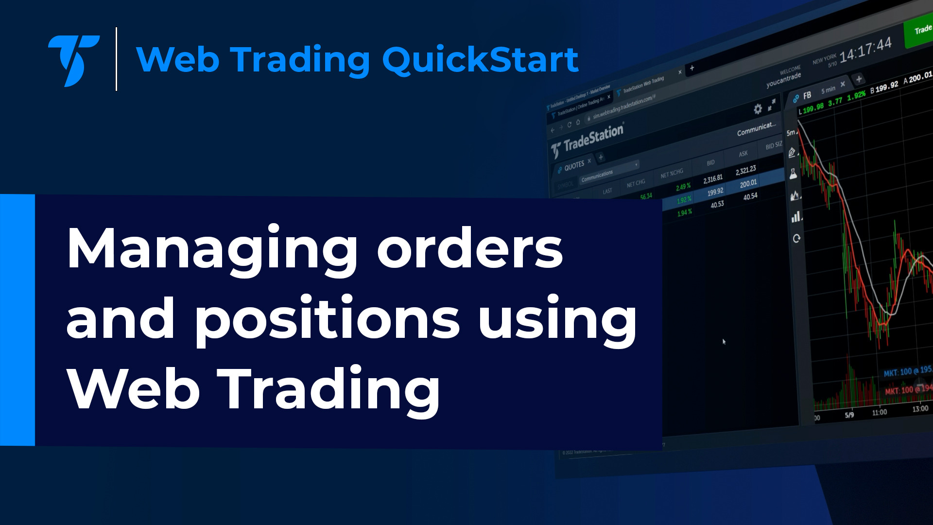 Managing orders and positions using Web Trading | TradeStation Web