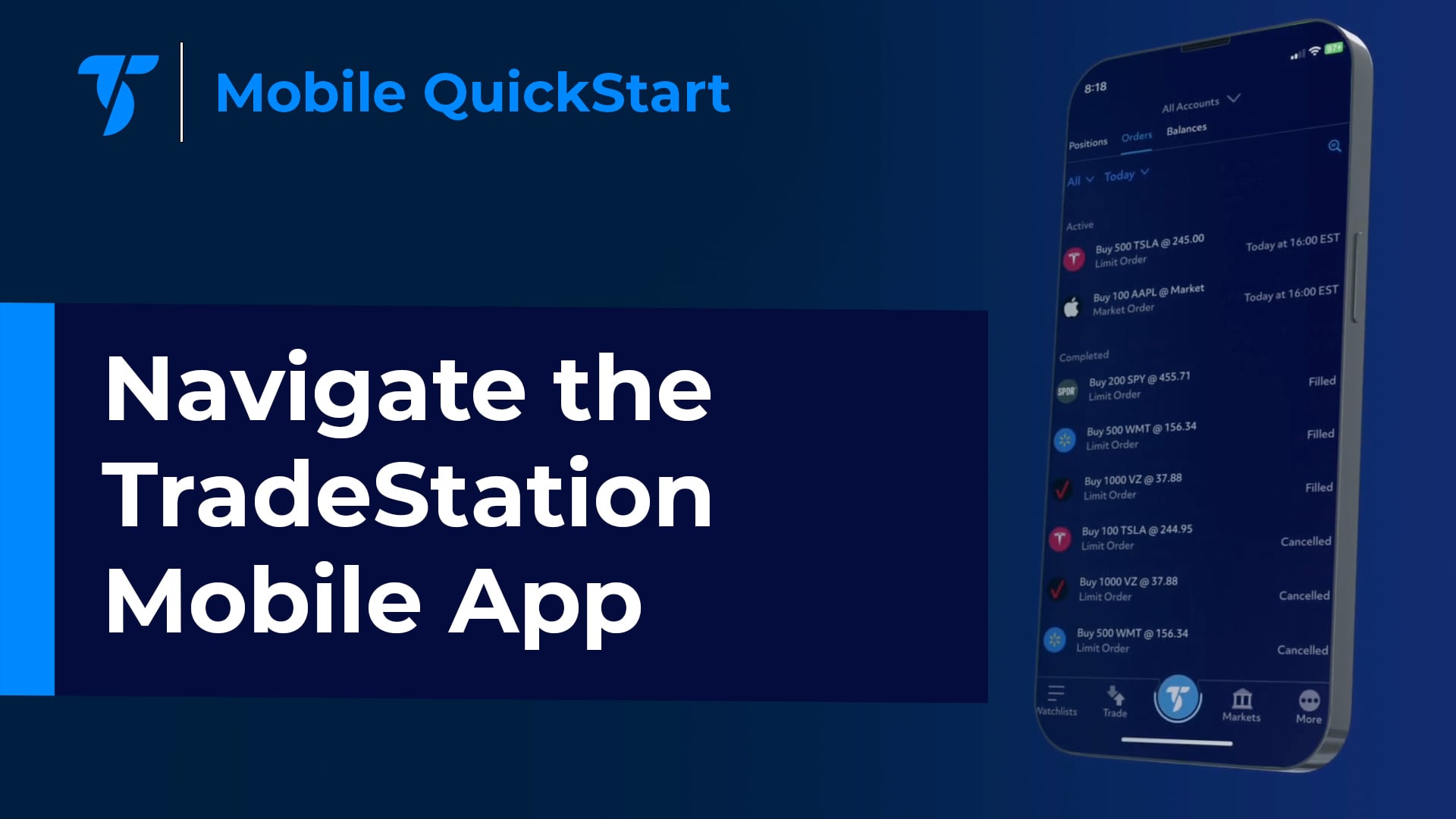 Navigate the TradeStation Mobile App | TradeStation Mobile app